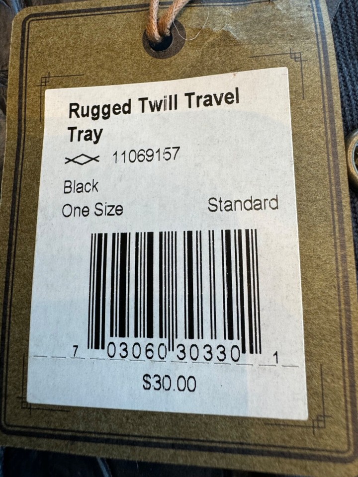 CC FILSON Rugged Twill Travel Tray Trey Catch All Storage Made in USA ...