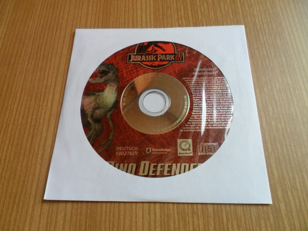 Jurassic Park Iii Dino Defender Windowsmac 2001 Ebay Jurassic Park III