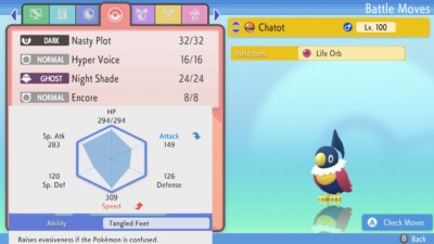 Pokemon Brilliant Diamond Shining Pearl 6iv Shiny Chatot Max EV | eBay