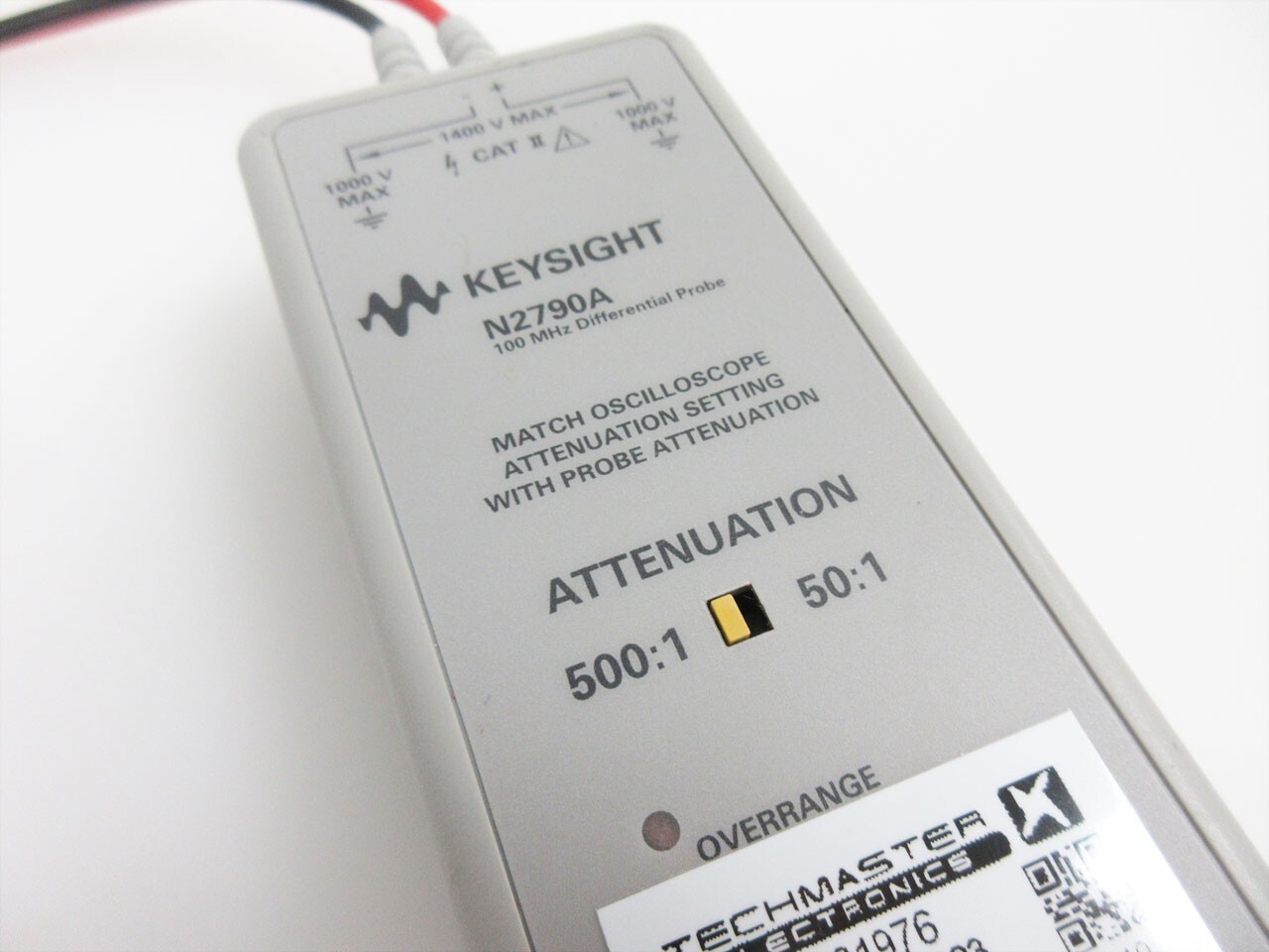 KEYSIGHT N2790A HIGH-VOLTAGE DIFFERENTIAL PROBE 100 MHZ FOR X-SERIES ...
