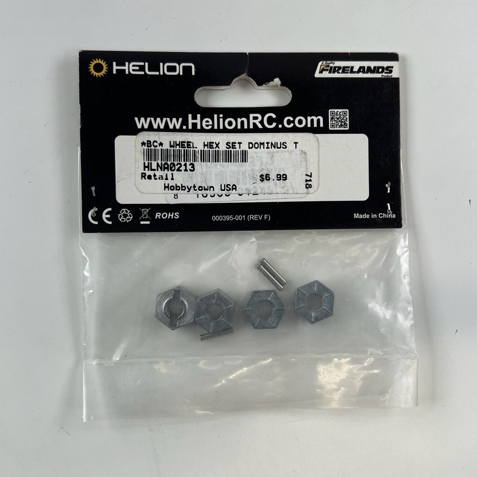 Helion HLNA0213 Ribbed Aluminum Wheel Hex Set (10-US) NEW | eBay