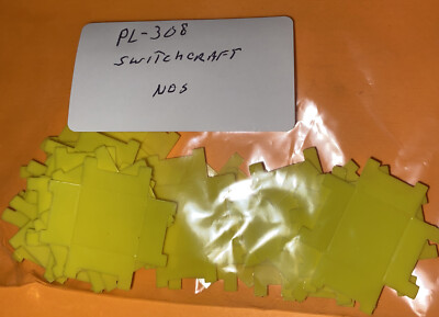 *NOS* PL 308-SWITCHCRAFT-(23) YELLOW COLOR FILER FOR PUSH BUTTON-FREE ...