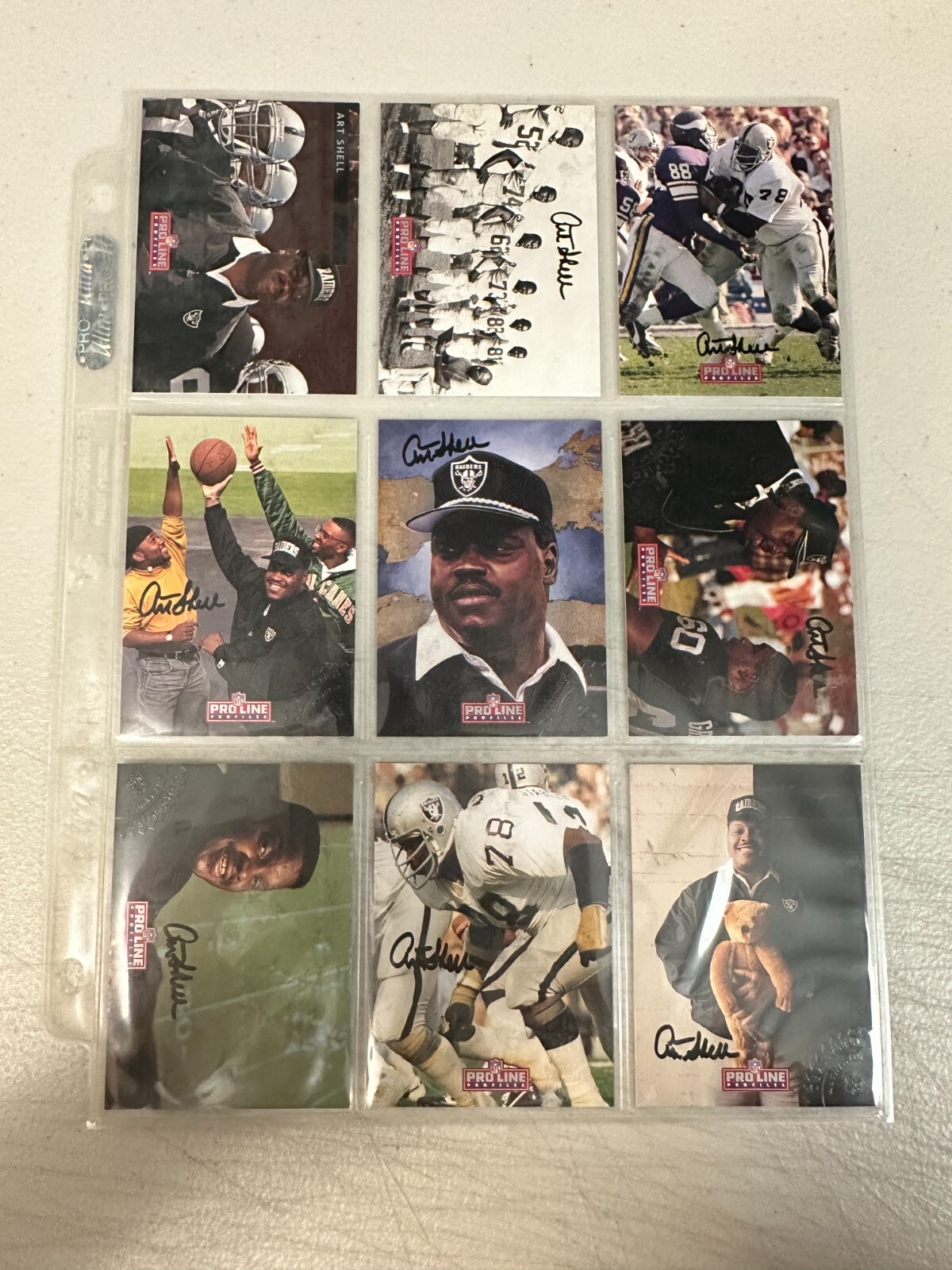 Art Shell 1992 Pro Line Profiles Auto Autograph Complete 9 Card Auto ...