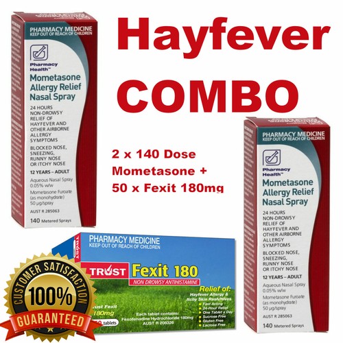 Fexit 180mg Fexofenadine + Nasal Spray Combo M0metasone - Hayfever ...