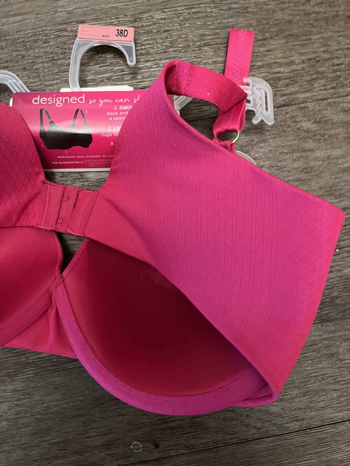 Vanity Fair Radiant Smooth Under Clothes Red Bra Size 38D Style 75312 T ...