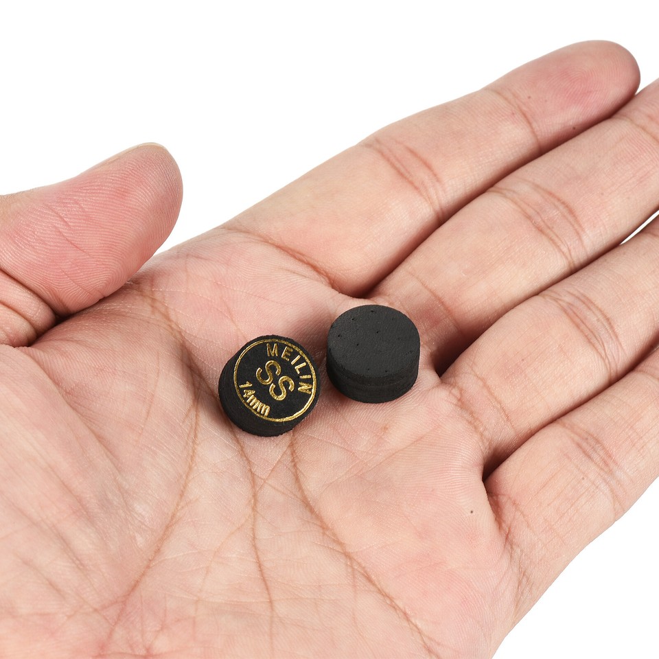 4Pcs 14mm Pool Cue Tips Super Soft Laminated Glue-on Billiard Stick ...