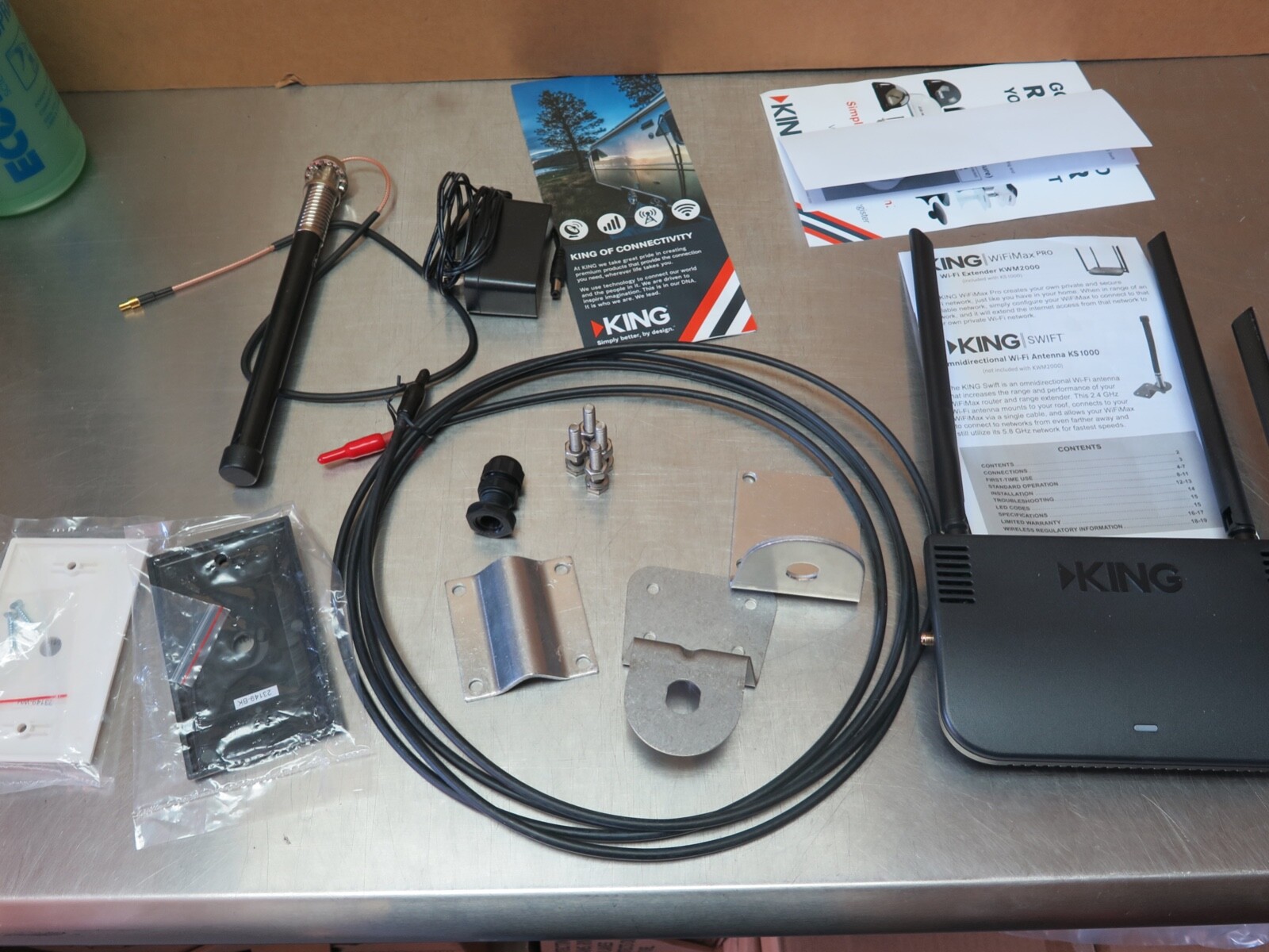 King KS1000 Swift Omnidirectional WiFi Antenna & Wifimax Router (O7-D ...