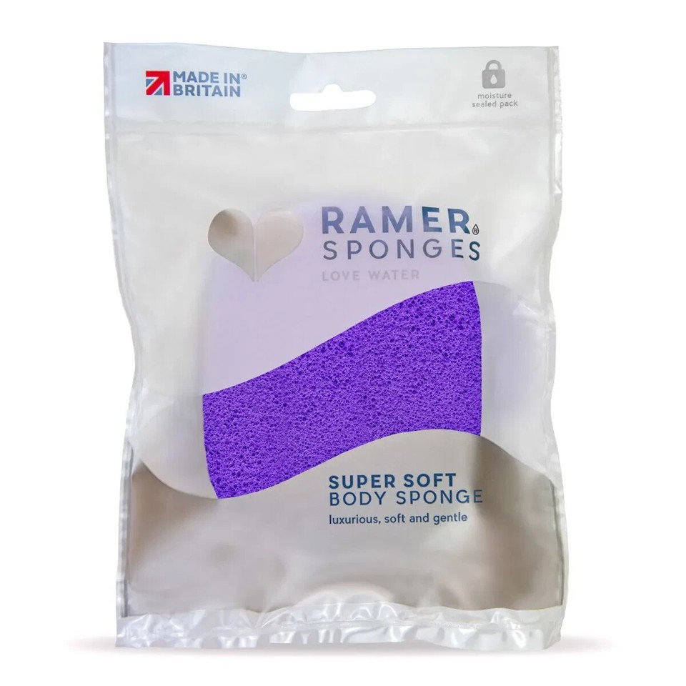 Ramer Sponges - Super Soft Body Sponge - Hypoallergenic ...