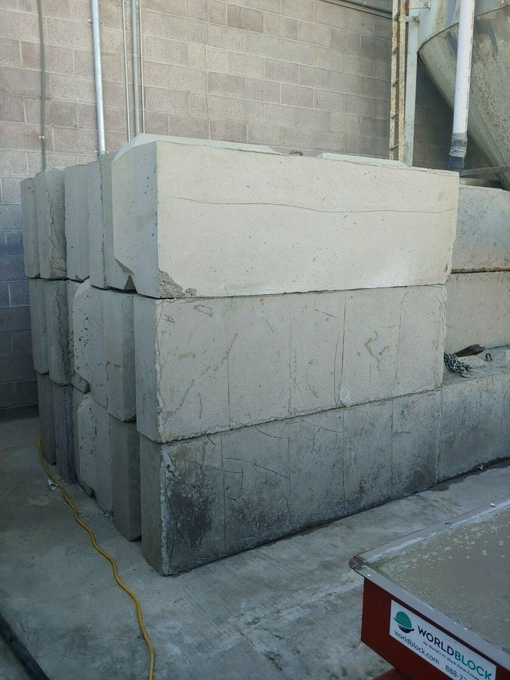 2'x2'x6' V-Interlocking Concrete Blocks for Retaining Walls | eBay