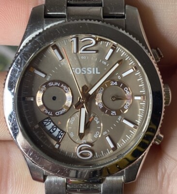 Fossil Watch Model ES4146 With Silver Band | eBay