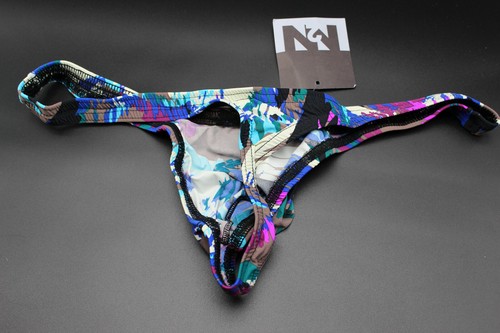 N2N Bodywear Men purple blue Funday swim thong G-string swimwear size S ...