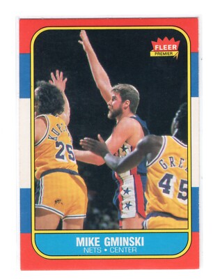 1986-87 Fleer Basketball #38, Mike Gminski, New Jersey Nets 01 | eBay
