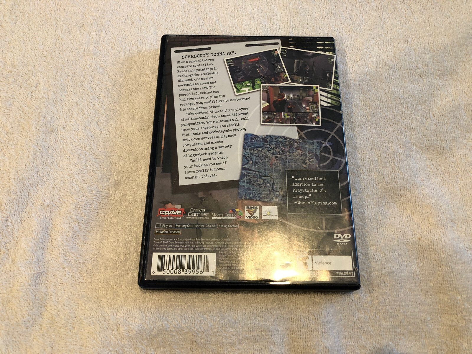The Plan Th3 Crave Sony Playstation 2 PS2 Game COMPLETE With Manual ...