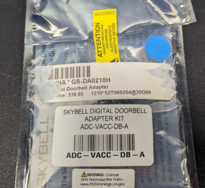 Alarm.com ADC-VACC-DB-A Skybell Digital Doorbell Adapter | eBay