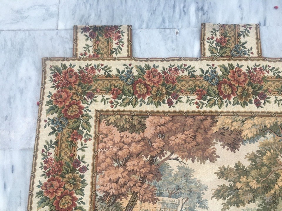 Vintage Tapestry,Stunning French Tapestry Pictorial Tapestry Home Decor ...