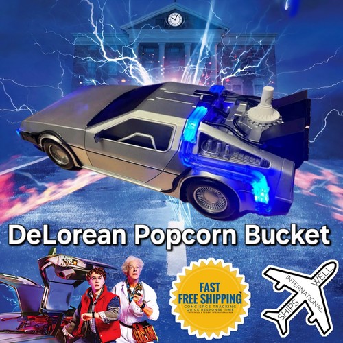 Back To The Future 40th Anniversary DeLorean Popcorn Bucket | eBay