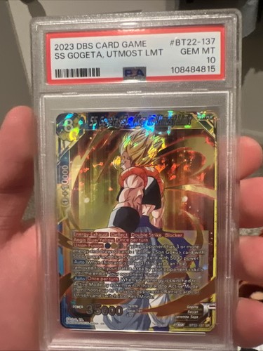 SS Gogeta, Sparking to Utmost Limit – BT22-137 – SR Gold Stamped – PSA ...