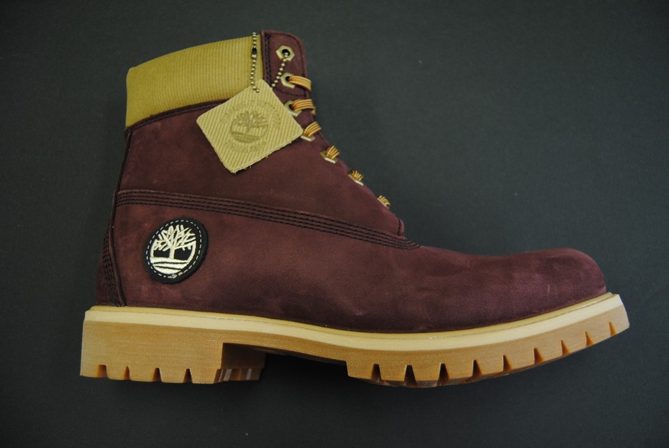 NEW MEN'S TIMBERLAND TB0A2P6WEQ3 6" PREMIUM WATERPROOF BOOT BURGUNDY ...