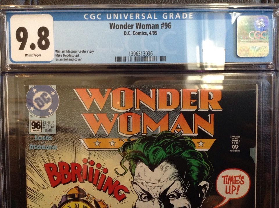 WONDER WOMAN #96 CGC 9.8 JOKER APP. BOLLAND COVER & MIKE DEODATO ART ...