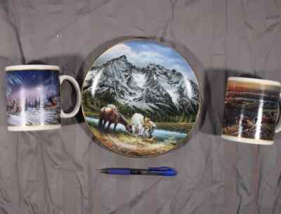 Terry Redlin Two Cups and One Plate - The Hadley Collection 1997, 1998 ...