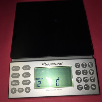 Weight Watchers Electronic Digital Food Scale with Points Values ...