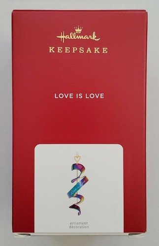 LOVE IS LOVE Hallmark Keepsake Metal Ornament 2021 NEW in Box Gregor ...