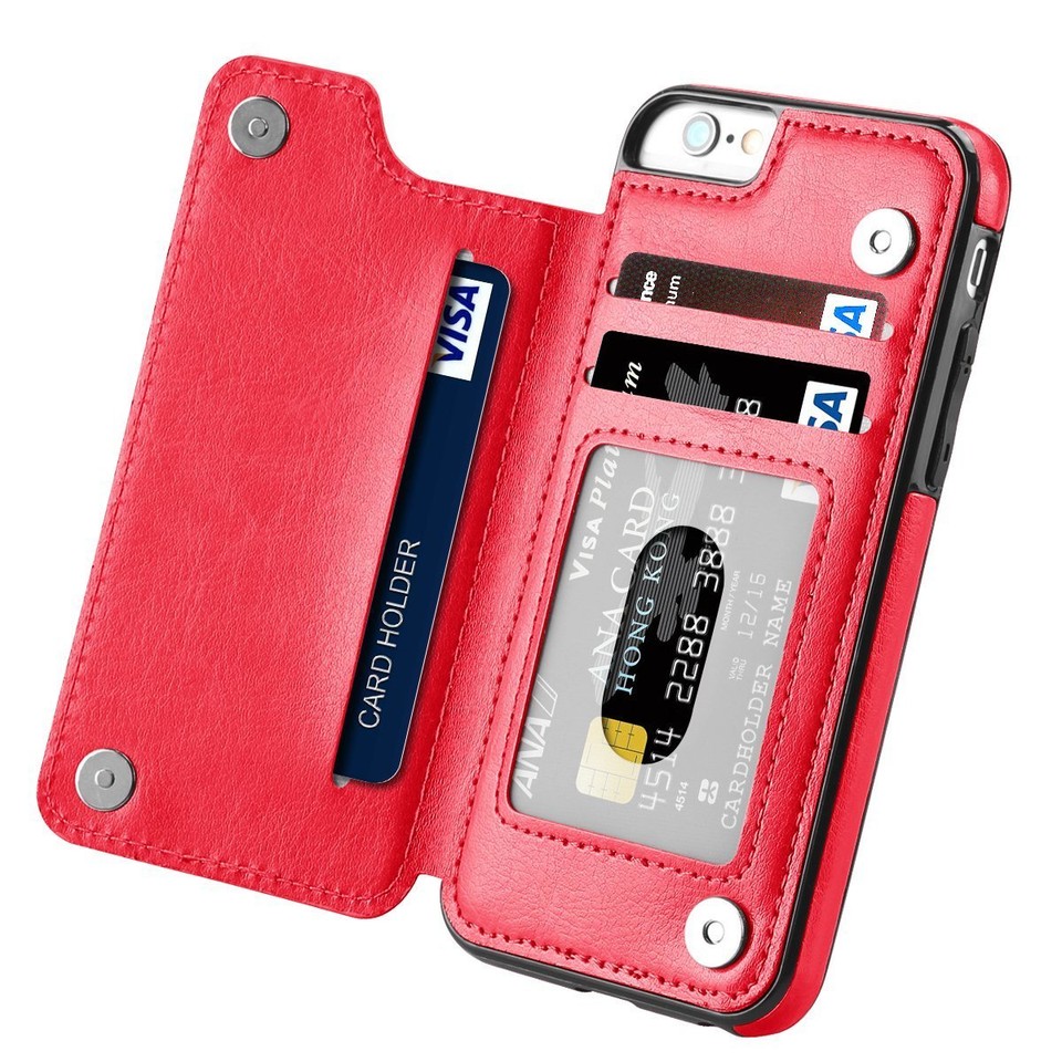 Leather Flip Wallet Card Holder Case For Apple iPhone 11 Pro XS Max X 8 ...