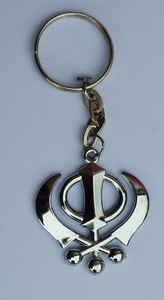 SIKH RELIGIOUS ICON KHANDA KEY RING Stainless Steel Punjabi Khanda Key ...