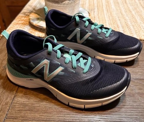 Women's New Balance Sneakers, Cush Size 7.5, Navy & Mint | eBay