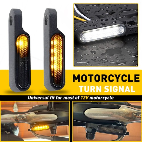 LED Turn Signal Indicator Amber Flowing Light Blinker for Motorcycle ...
