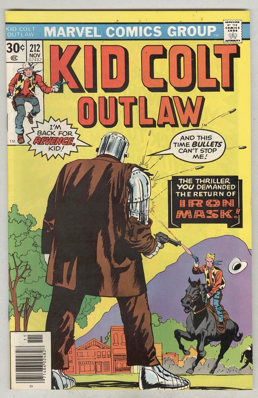 Kid Colt #212 November 1976 FN- Iron Mask | eBay