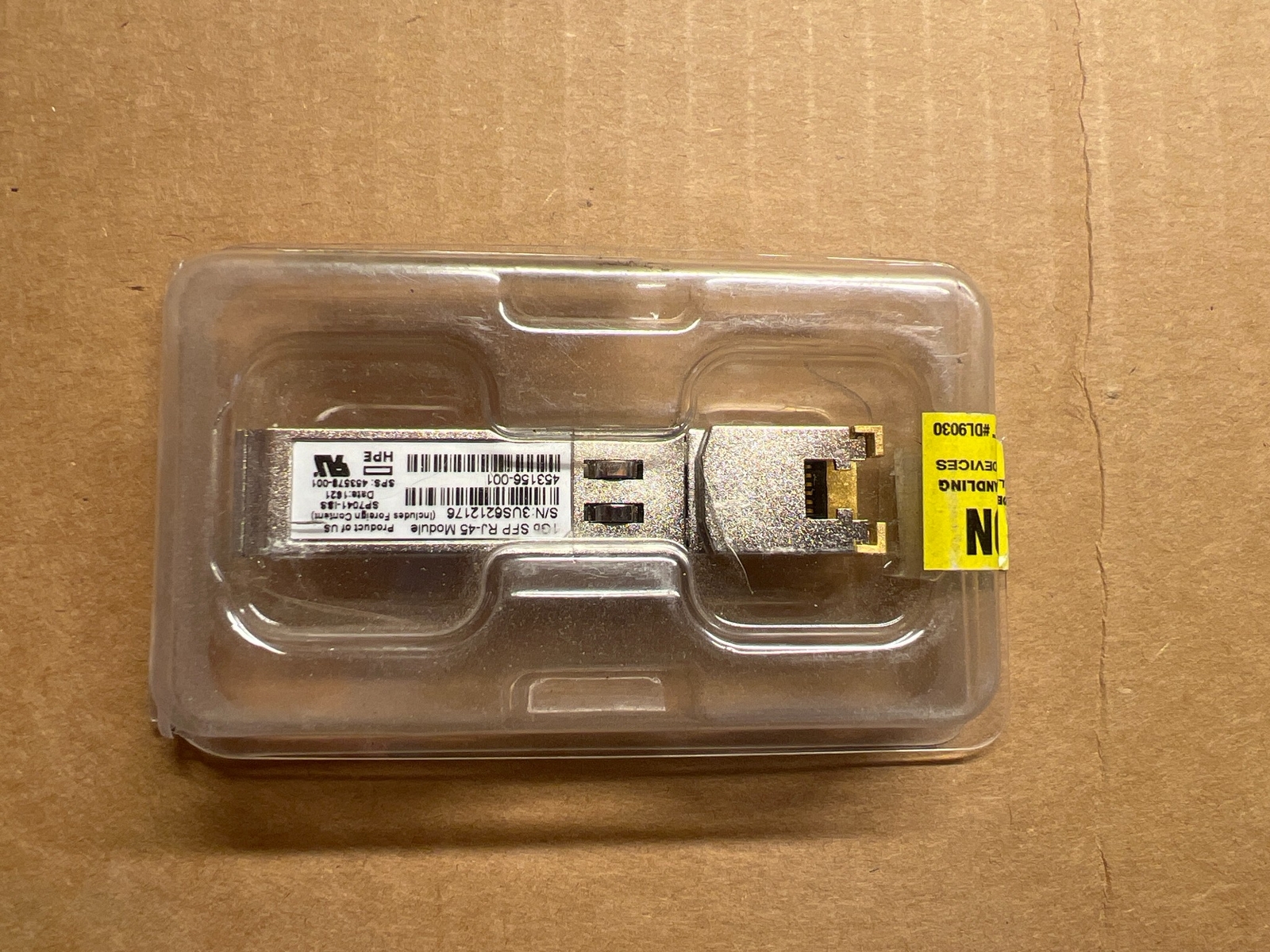 HP 1GB SPF RJ45 Optical Ethernet Transceiver - Silver (453156-001) for ...