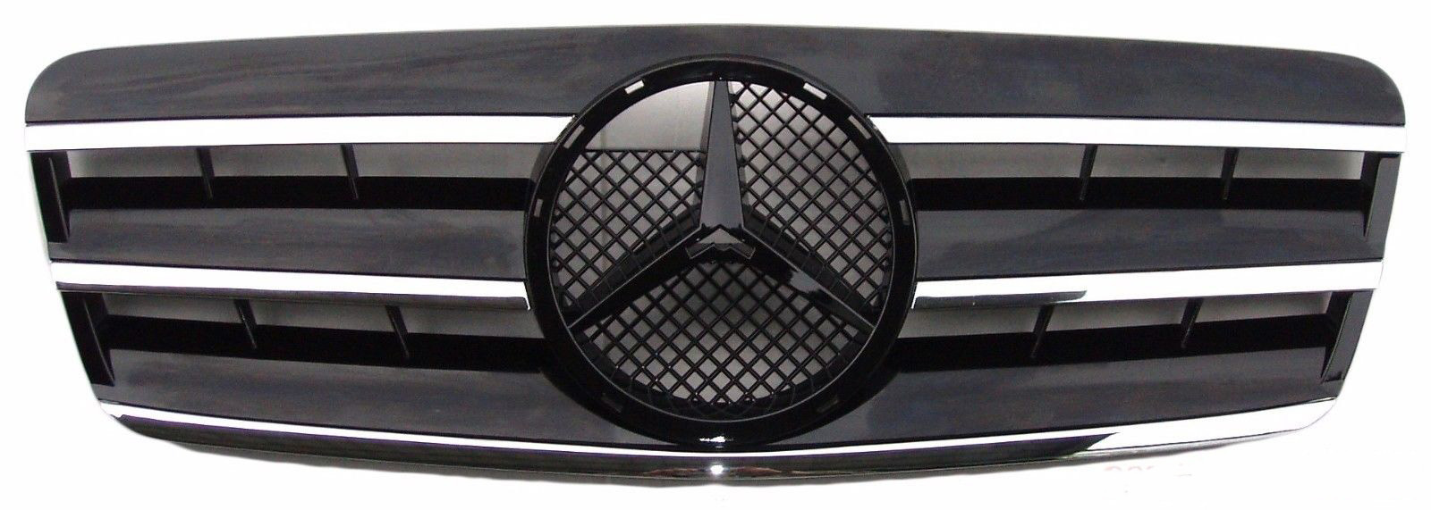 Front Grille for W208 97-02 Mercedes-Benz CL Style Chrome & Black ...