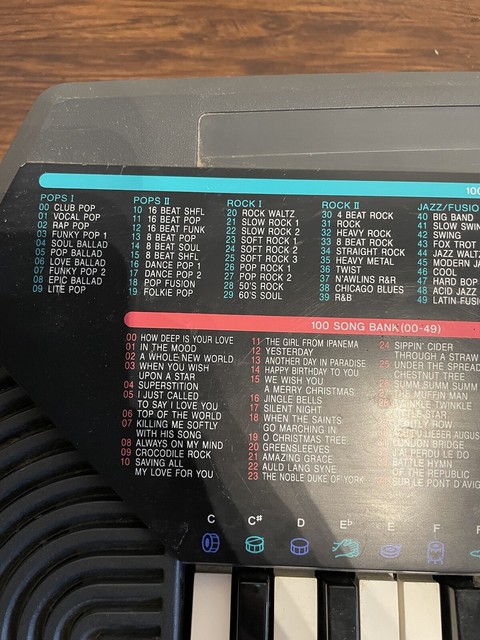 Casio Ctk-401 Keyboard Synthesizer 49 Keys 100 Sounds & Rhythms With AC ...