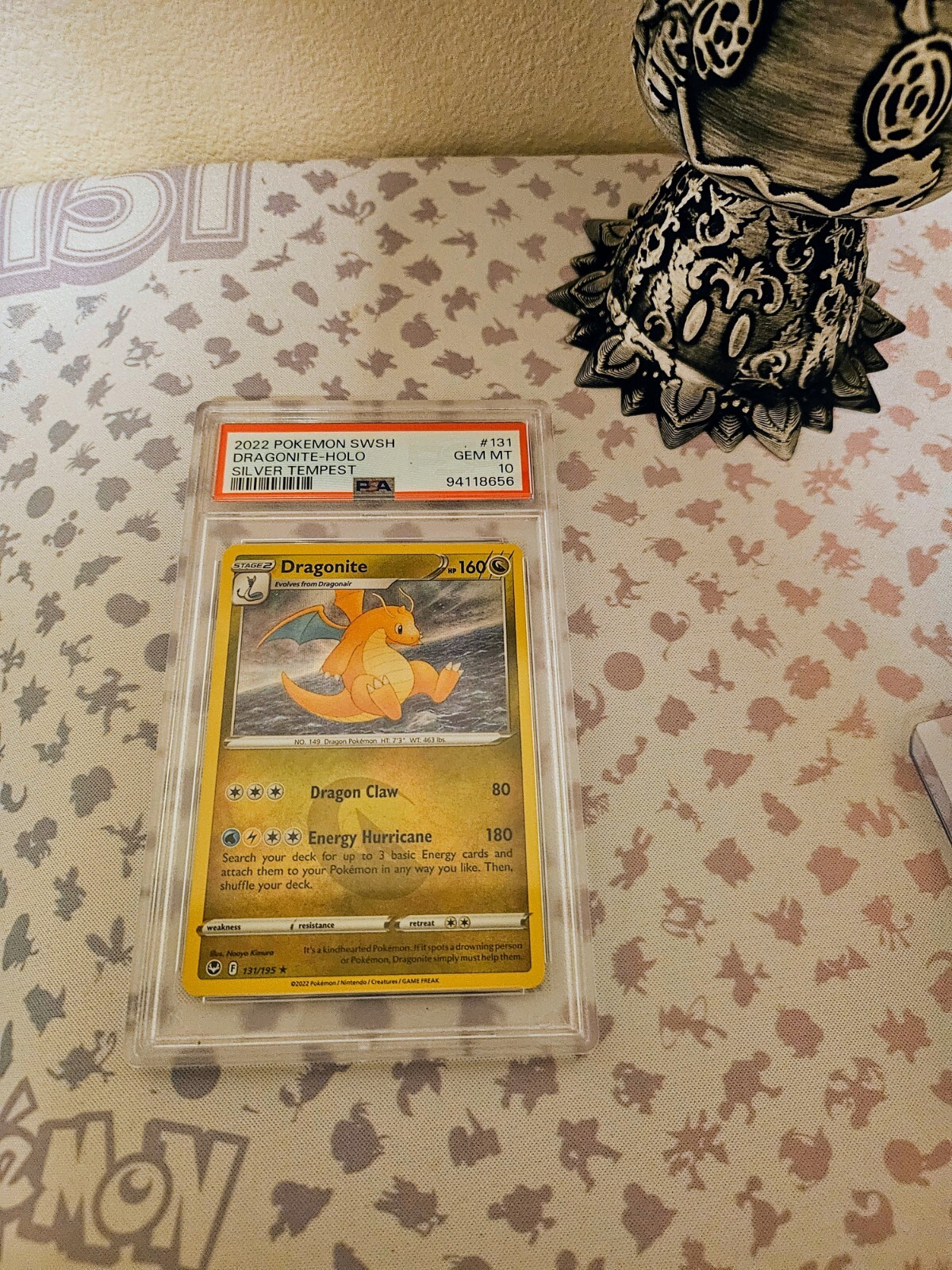 PSA 10 Dragonite 131/195 Pokémon Card Silver Tempest HOLO GEM MINT #131 ...