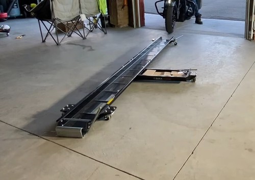 Motorcycle Dolly Low Profile Steel Swivel Casters Bike Mover Heavy Duty ...