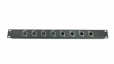 1 Space Rack Panel Loaded with 4 XLR Male & 4 XLR Female Connectors | eBay