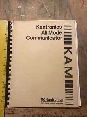 KANTRONICS ALL MODE COMMUNICATOR Manual , Version D, Aug 1987 (Lot 2 ...
