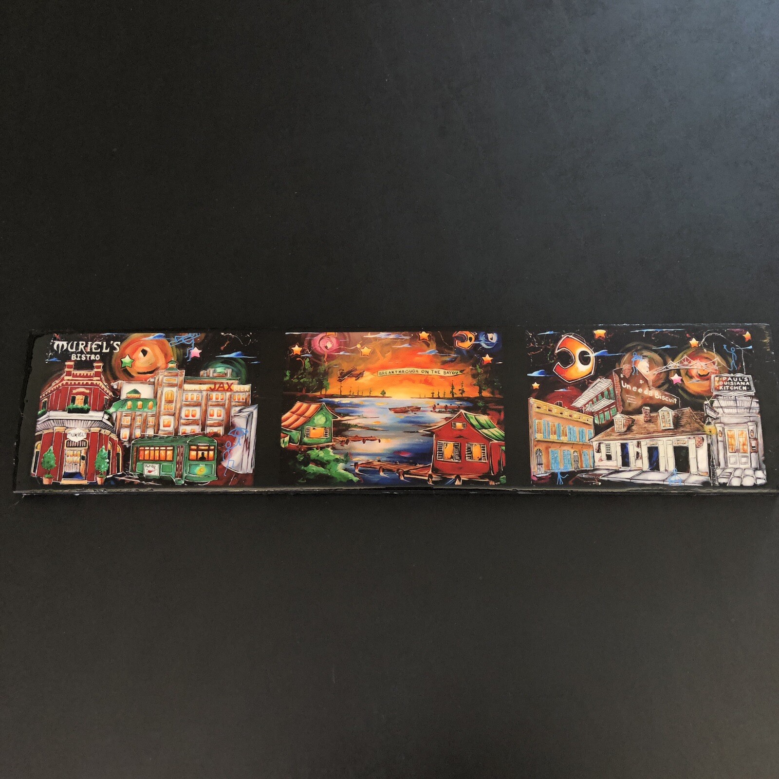 Original Reggie Ford Painting on Board Epoxy New Orleans Bayou ...