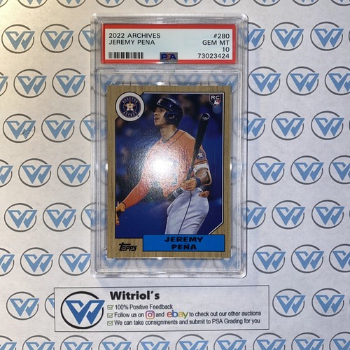 2022 Topps Archives - 1987 Topps Design #280 Jeremy Pena (RC) PSA 10 | eBay