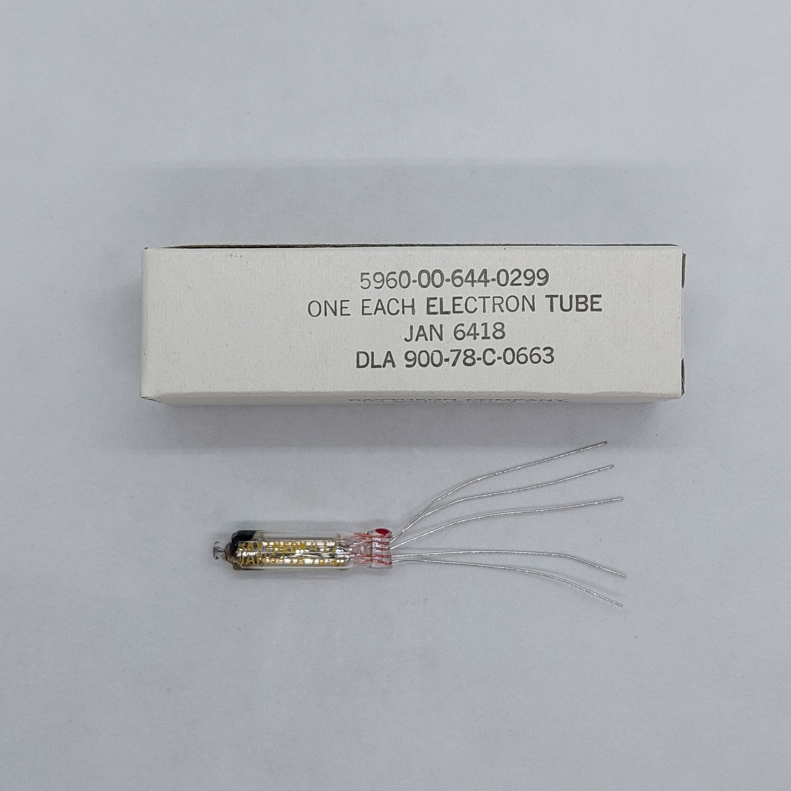 6418 JAN RAYTHEON NOS VALVE TUBE | eBay