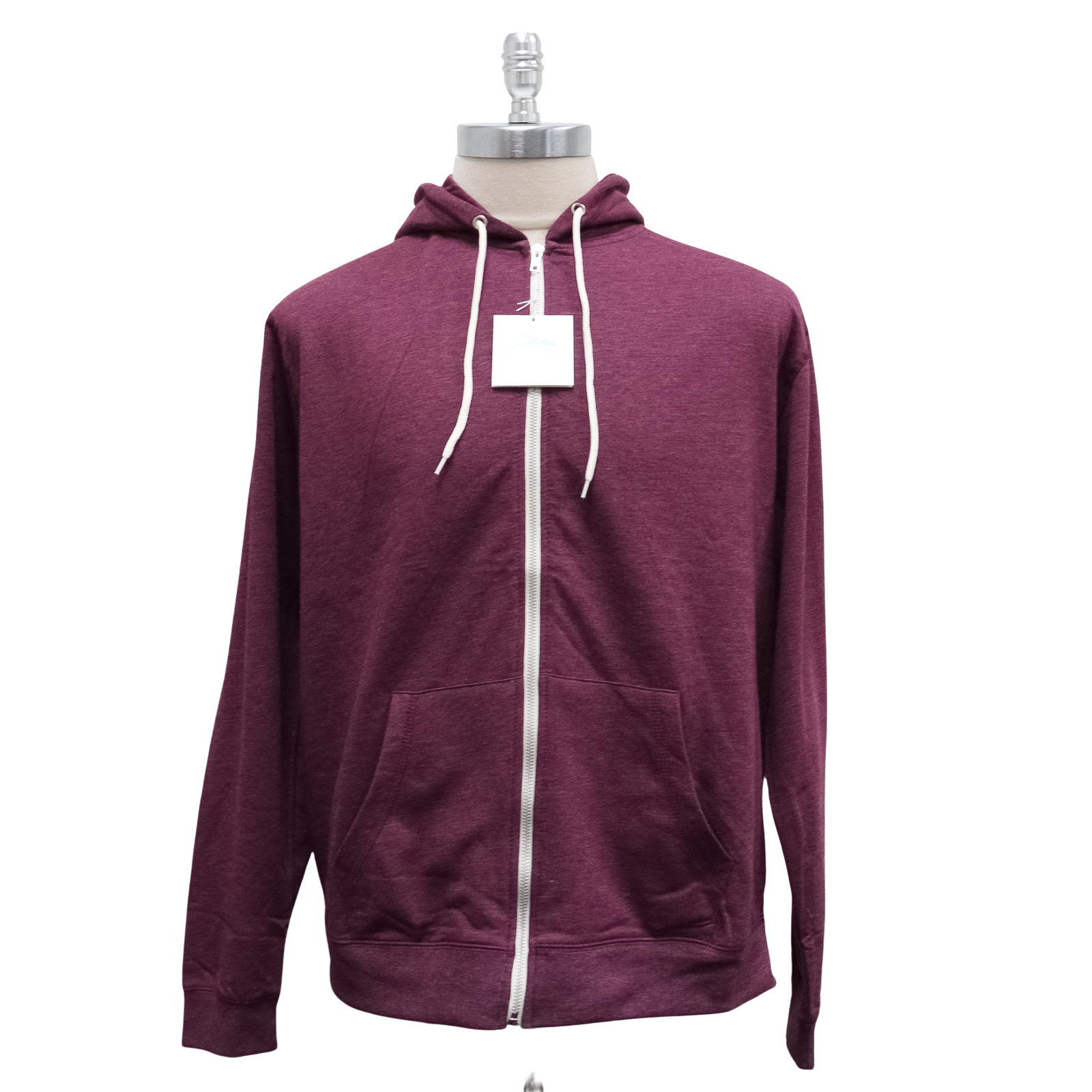 Tri-Mountain Hooded Full Zip Maroon Sweatshirt Size XL Model Devin | eBay