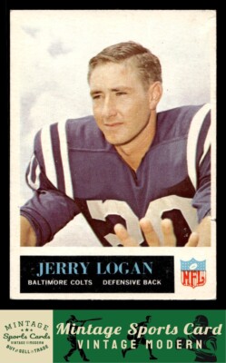 1965 Philadelphia - Jerry Logan - Rookie RC #5 Baltimore Colts | eBay