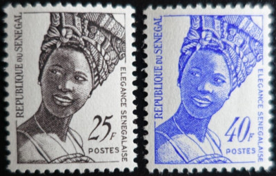 TIMBRES du SÉNÉGAL N°373/374 ELÉGANCE SÉNÉGALAISE NEUF * MH | eBay