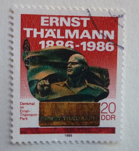 DDR EAST GERMANY 1986 ERNST THALMANN PARK MONUMENT USED STAMP | eBay