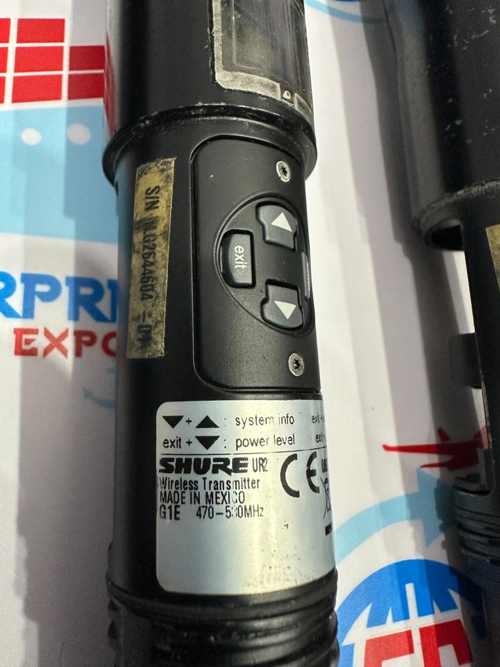 Shure UR2-G1E Handheld Microphone 470-530 MHz / BETA 58A Capsule | eBay