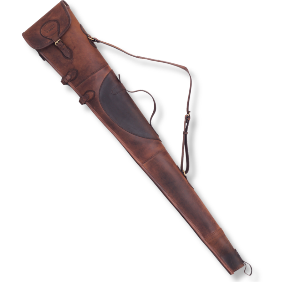 Real Leather Shotgun Slip Hunting Gun Slip Bag Shooting Padded Gun ...