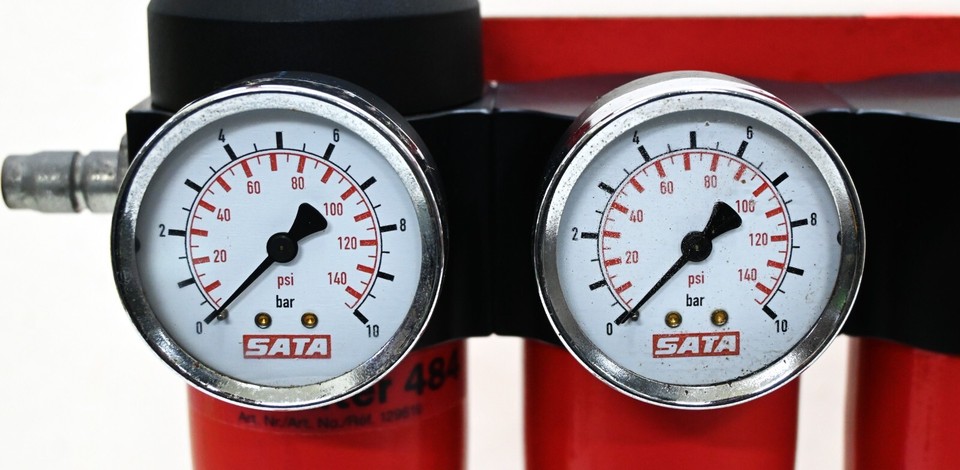 SATA 484 Triple-Stage Filter, Pressure Regulator and Outlet Module. | eBay