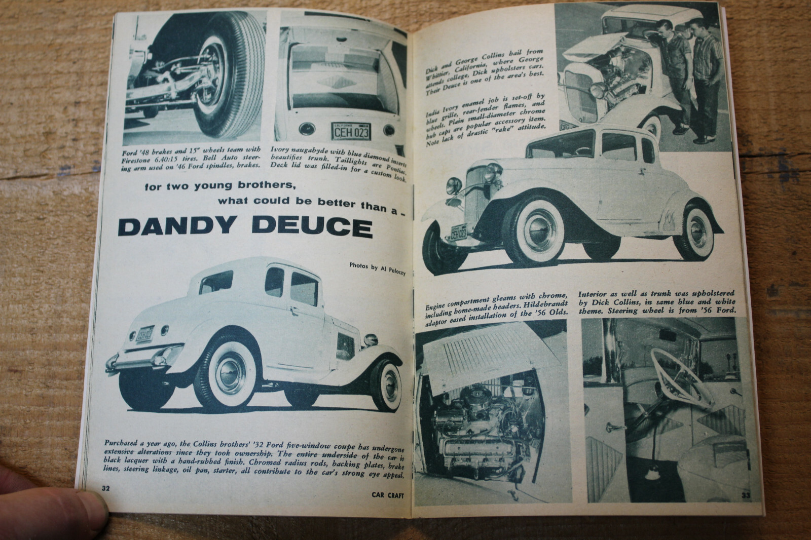 NORM GRABOWSKI Cover 1957 KOOKIE KAR T Bucket hoT roD foRd McCulloch ...