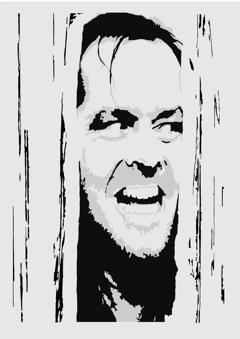 Jack Nicholson Stencil